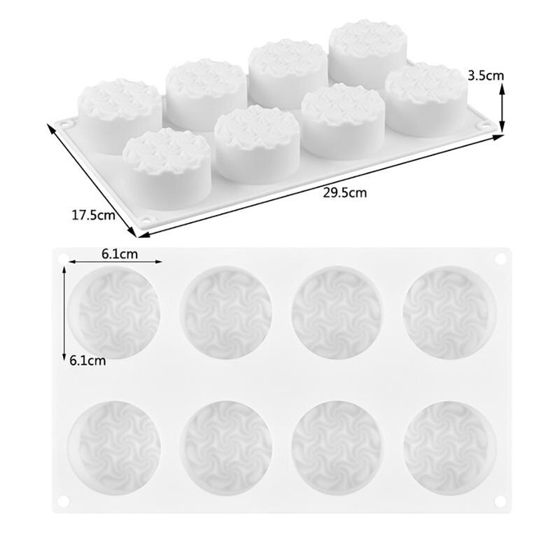 Molde Form Circulo Olas 8 Cavidades – Practimolds
