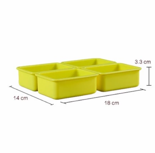 Molde Formas Rectangulo 4 Cavidades – Practimolds