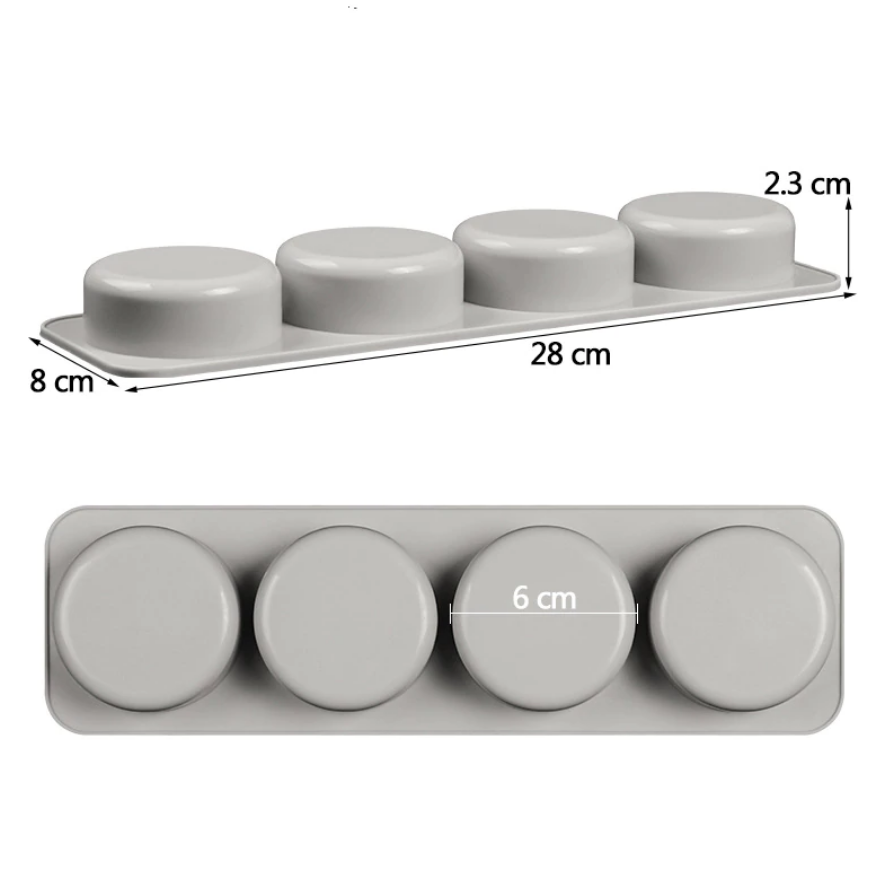 Molde Line Circulo 4 Cavidades SLK-1316 – Practimolds