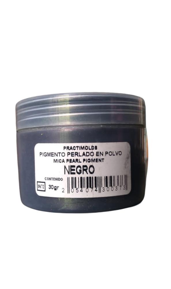 Pigmento Perlado en Polvo Negro 30Gr – Practimolds